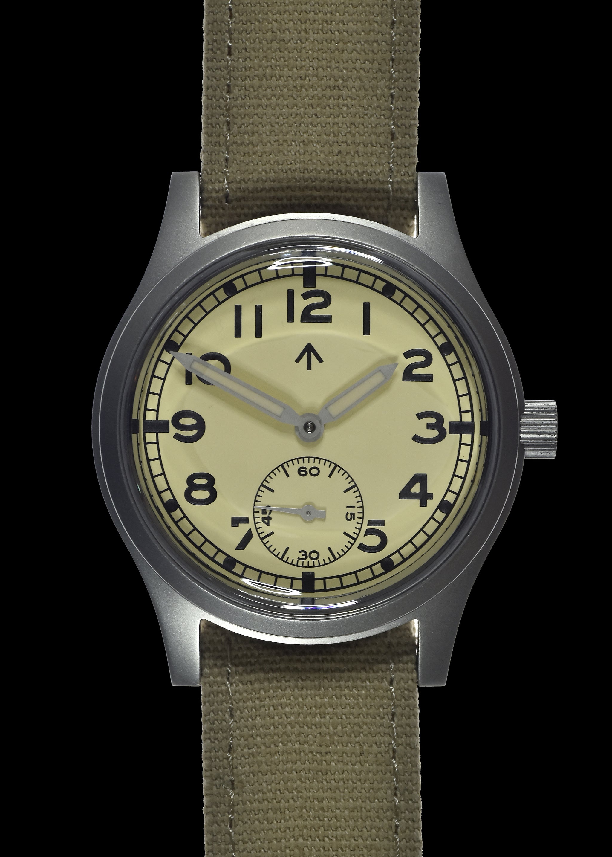 MWC WWII Pattern "ATP" Watch with Cream Dial and 21 Jewel Self Winding