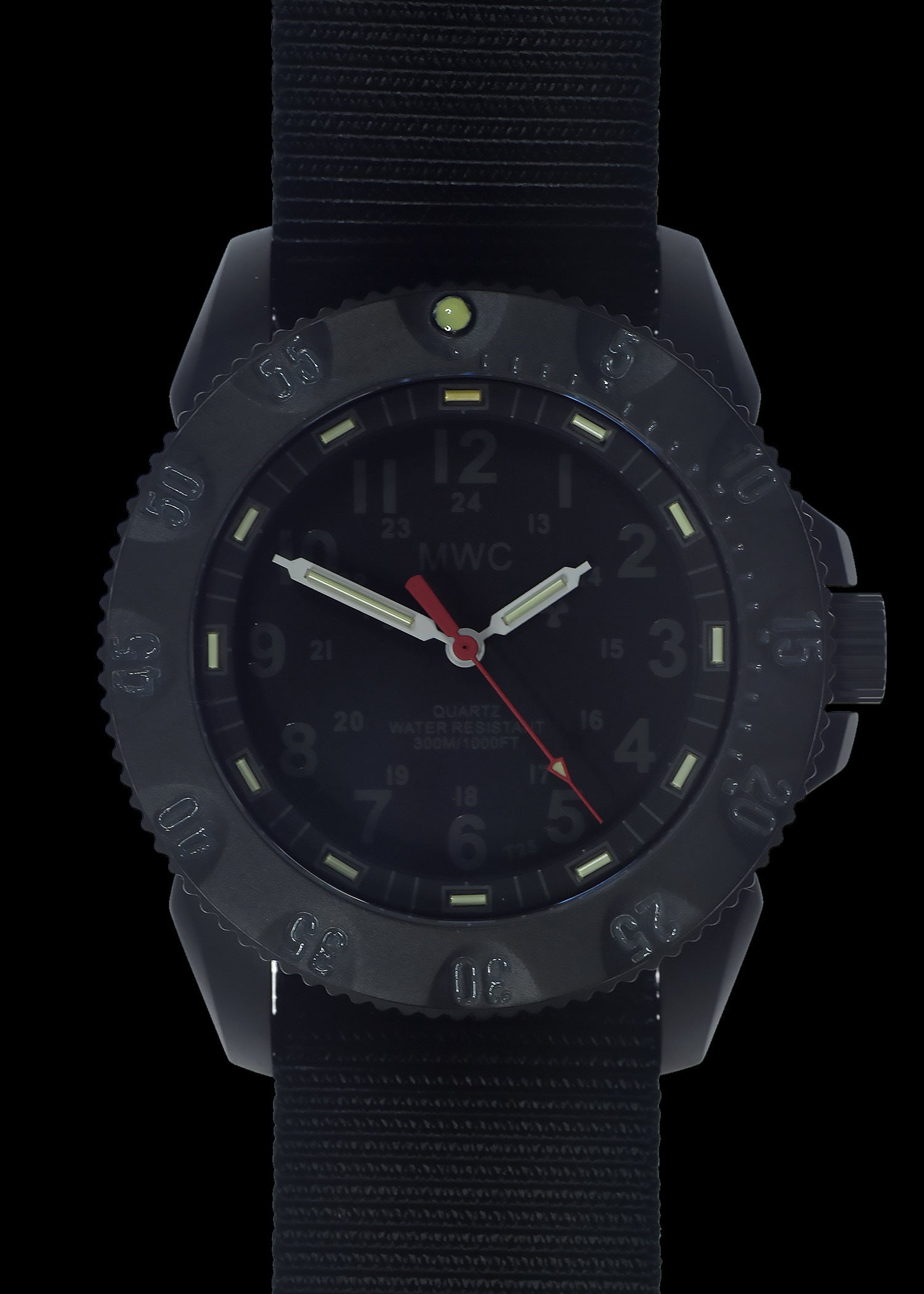 MWC P656 Titanium Tactical Series Watch with Subdued Dial, GTLS Tritiu